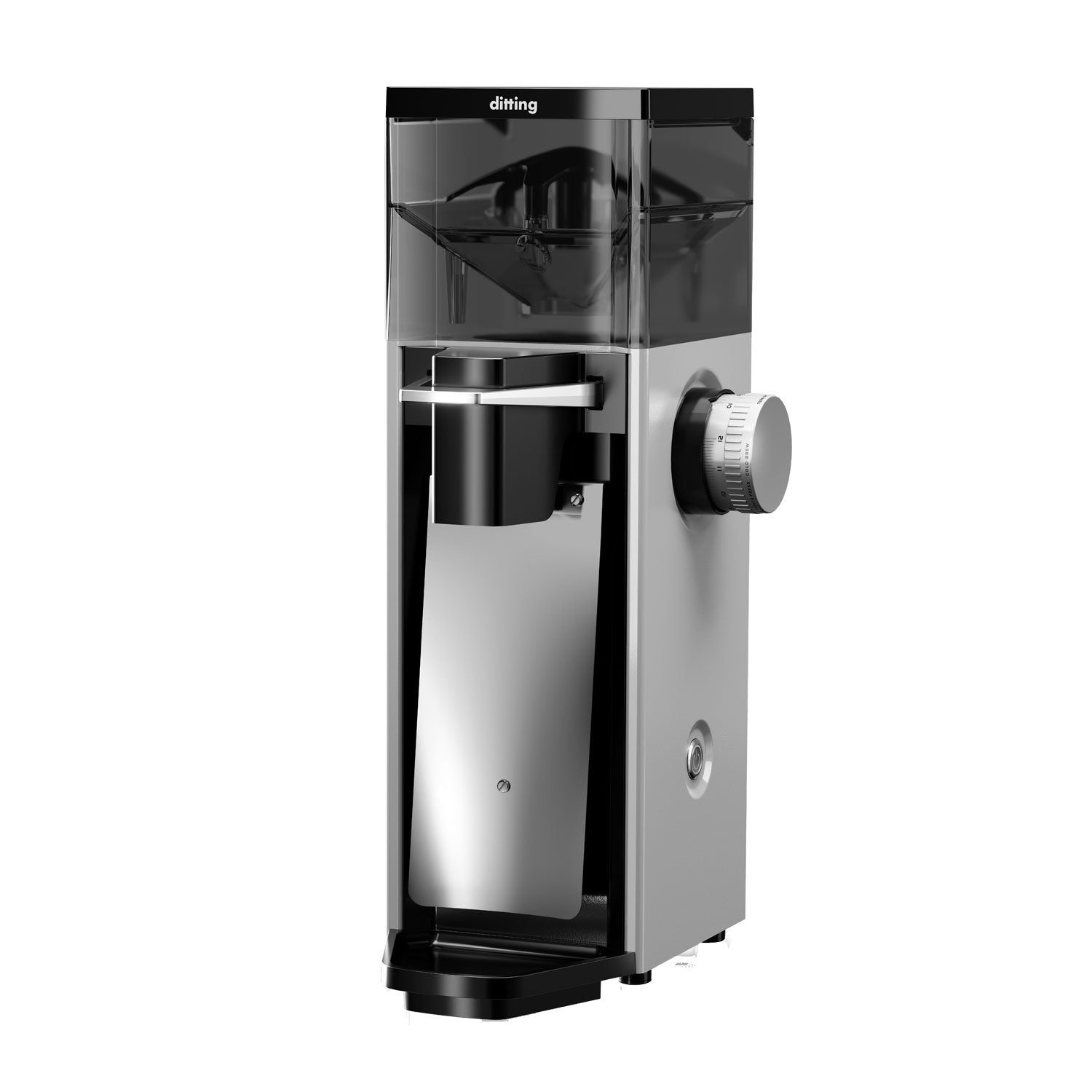 Ditting 807 Bulk Bean Coffee Grinder - White w/ Smoke Hopper