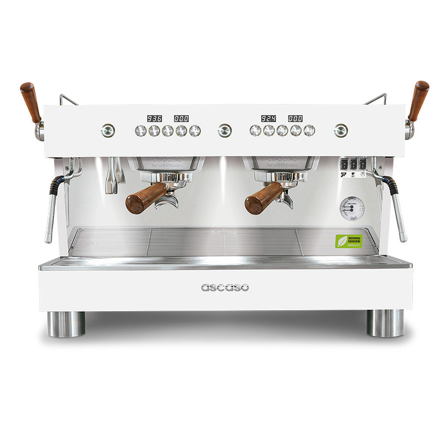 Ascaso Barista T Plus Automatic 2 Group Espresso Machine - White