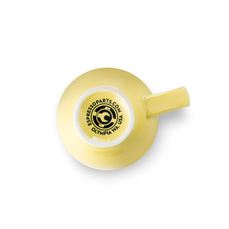 Porcelain Espresso Cup & Saucer - Yellow (2oz/70ml)
