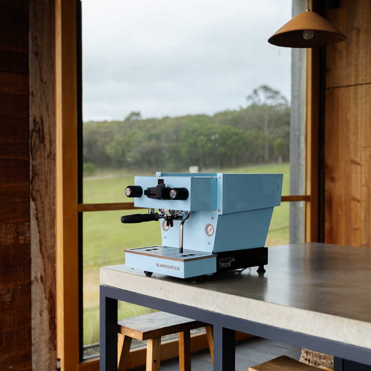 La Marzocco Linea Mini Espresso Machine - Blue