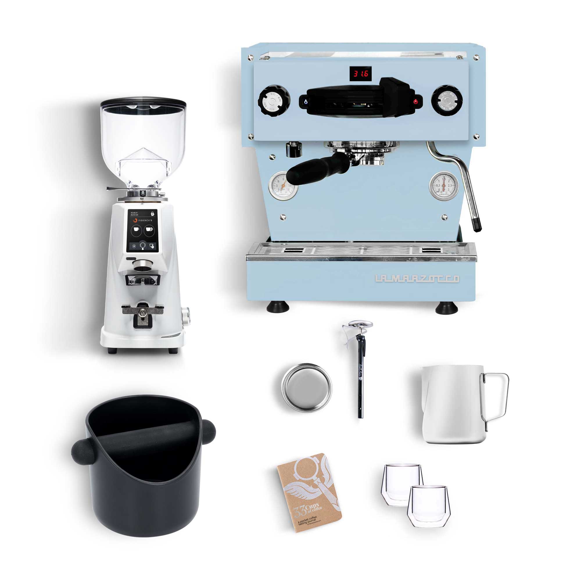 La Marzocco Linea Mini x F4 Home Espresso Kit - Blue/White
