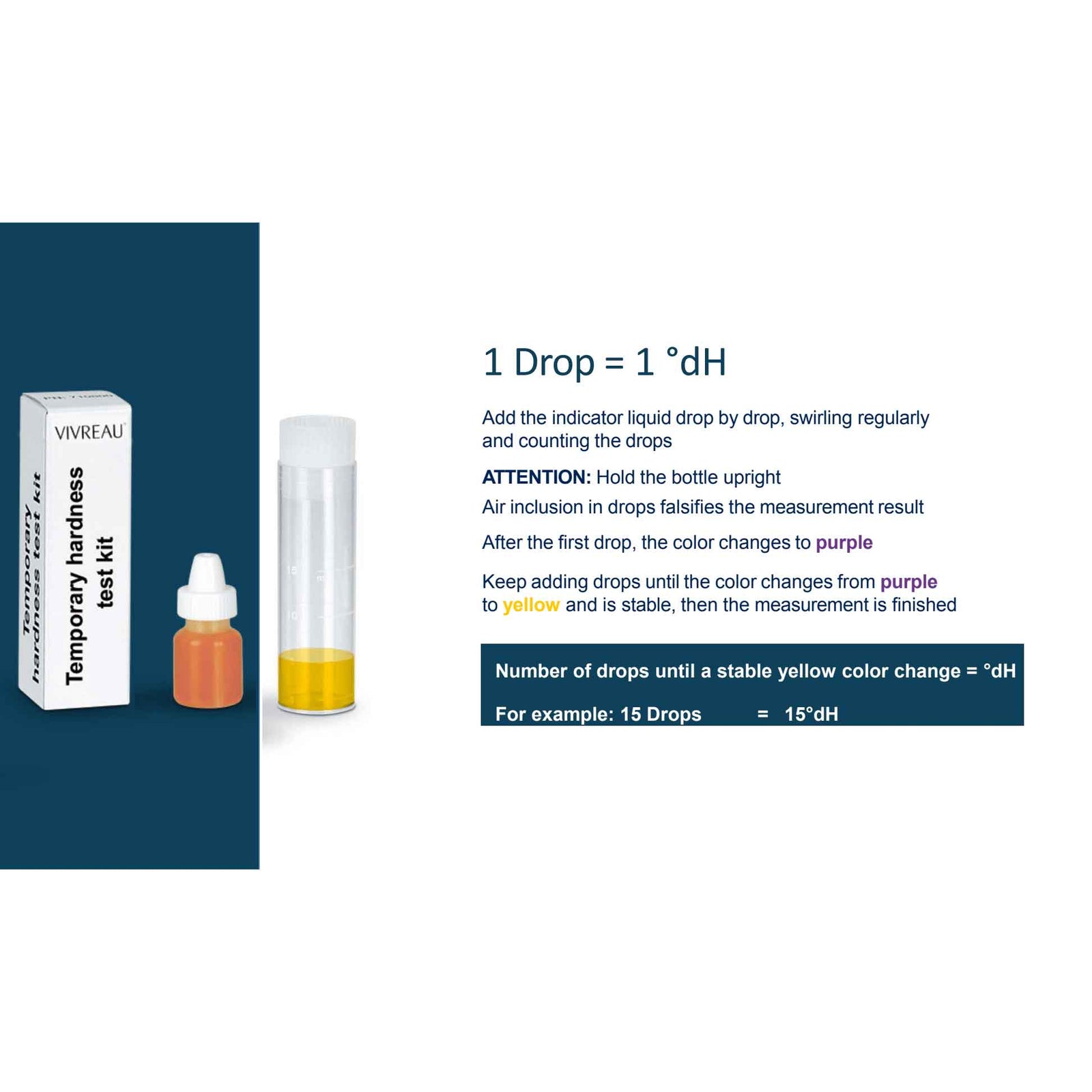 VIVREAU Temporary Hardness Water Test Kit