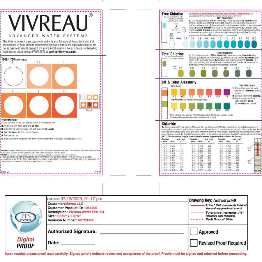 VIVREAU Water Test Kit
