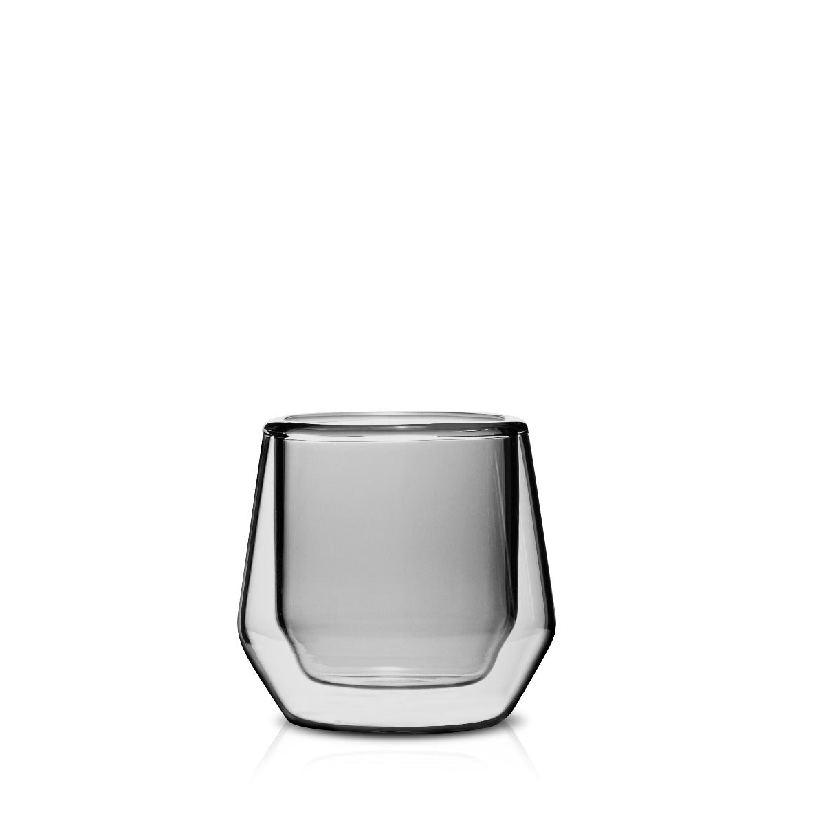Hearth Double-Wall Glass Espresso Cup - Smoke, Set of 2